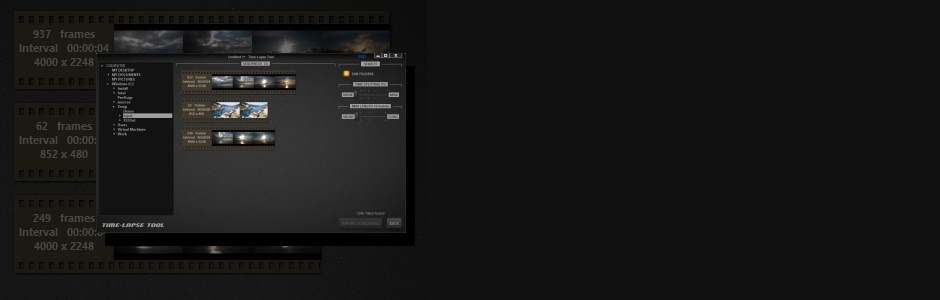Make a time lapse video from photos in a few clicks!